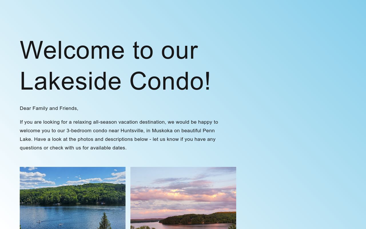 Lakeside Condo